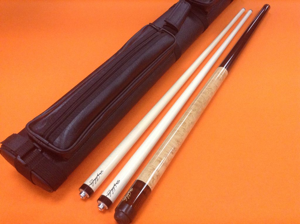 SCHULER CAROM CUE CUSTOM # 5 WITH TWO SHAFTS & CASE. - California ...