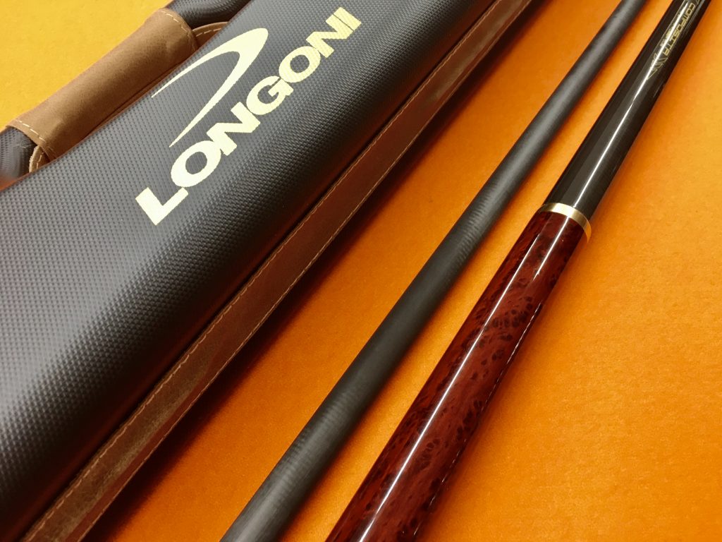 LONGONI CAROM CUE COMPOSITA WITH GRAPHITE SHAFT & CASE. - California ...